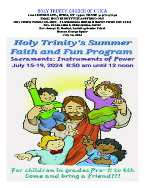 Bulletins - Holy Trinity Church | With Merger of St. Stanislaus, Bishop ...